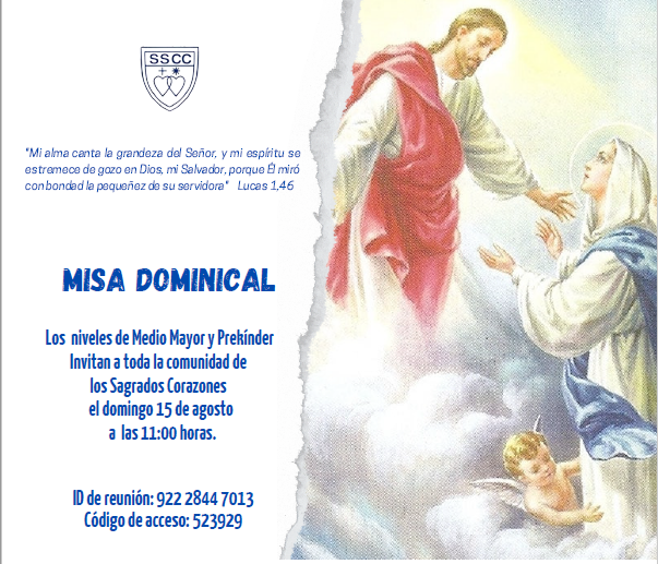 Invitación misa – Colegio de los Sagrados Corazones del Arzobispado De ...