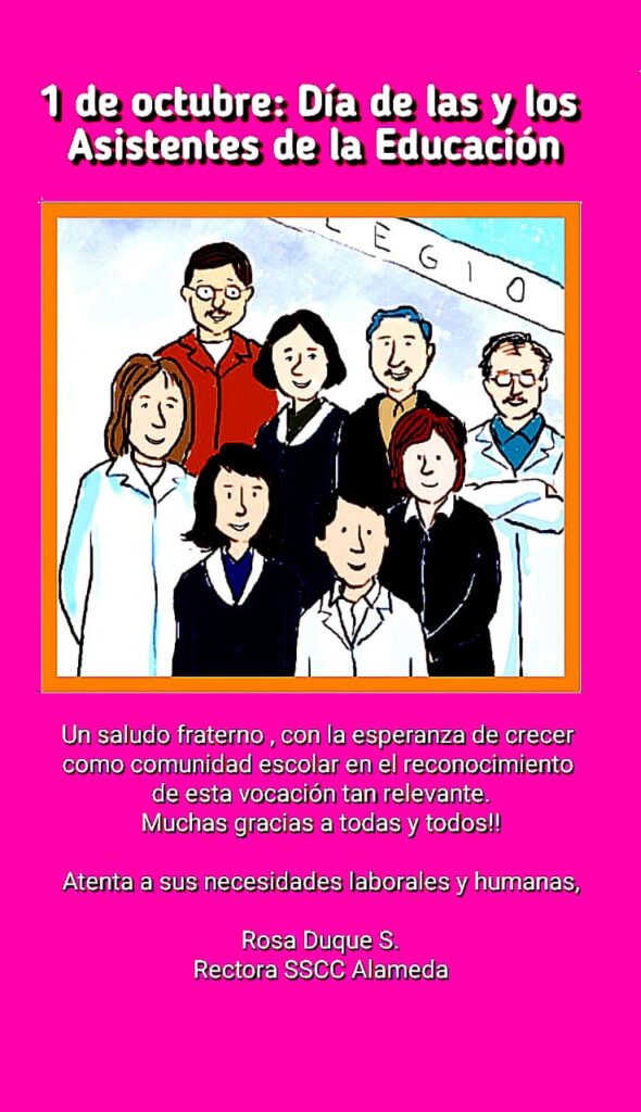 ¡Feliz día del asistente de la educación! – Colegio de los Sagrados ...